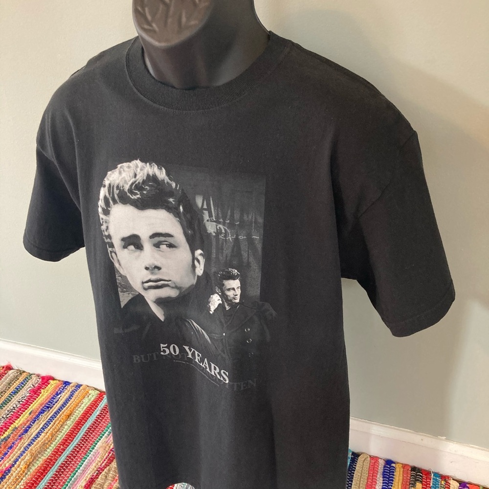 2005 James Dean 50th Anniversary Tee Shirt Black Large - Gem